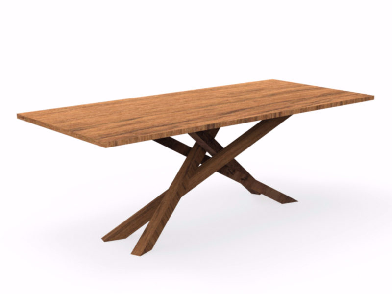 Bali Rectangular Solid Teak Dining Table