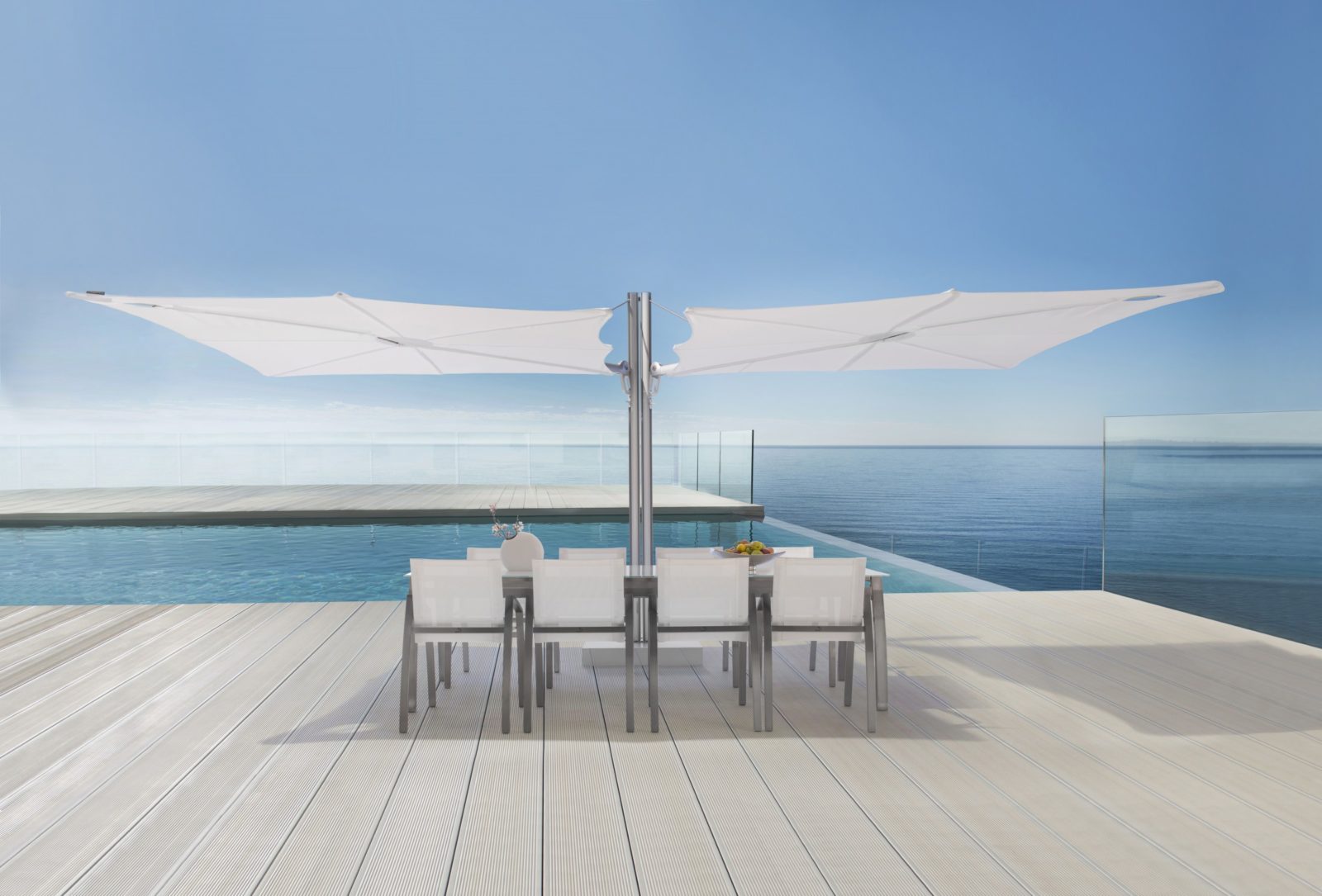 Modern Double Cantilever Umbrella | Commercial Outdoor Umbrella