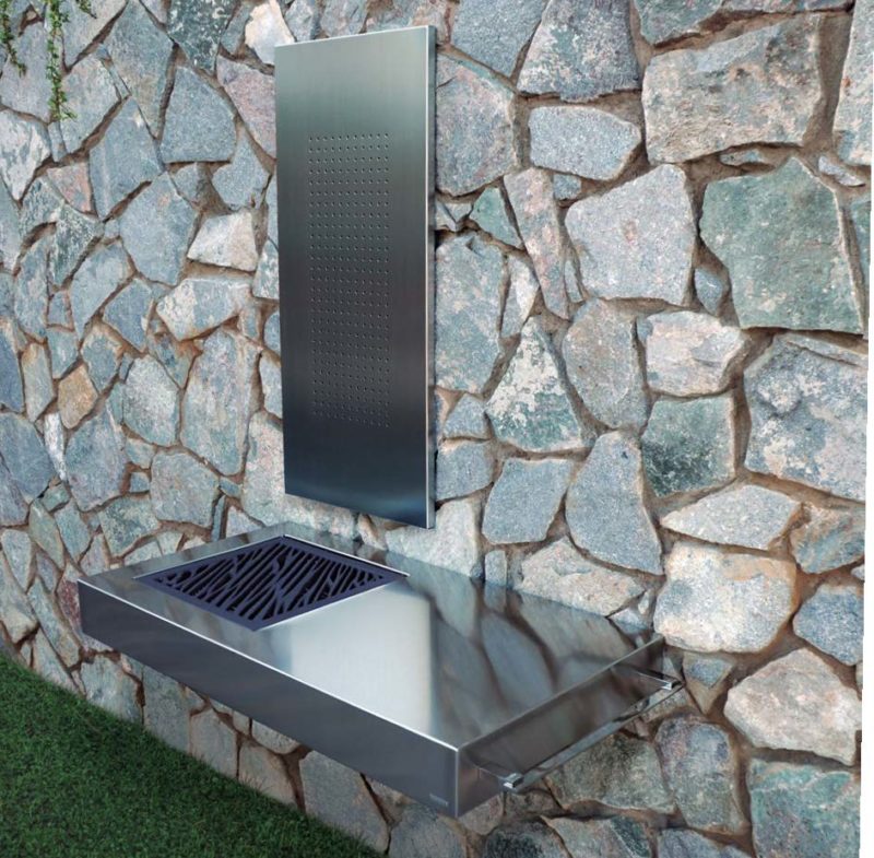 Floating Wall Mounted BBQ Grill Cantilever | Outdoor Grill