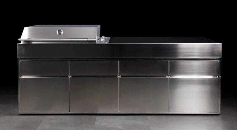 Custom Outdoor Kitchen Stainless Steel BBQ Grill | BBQ Island