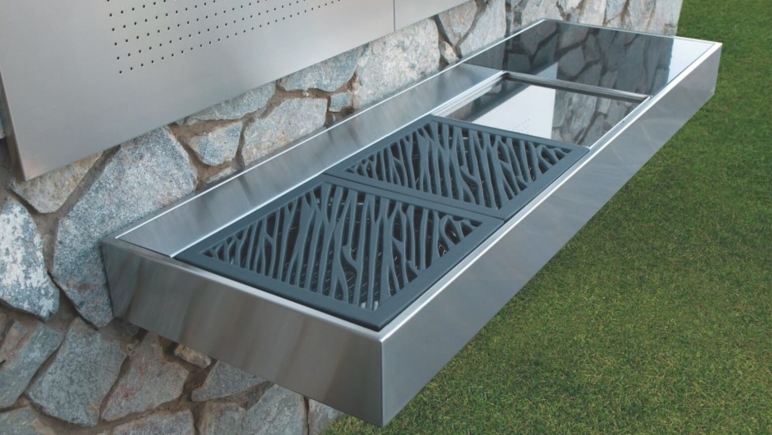 Floating Wall Mounted BBQ Grill Cantilever | Outdoor Grill
